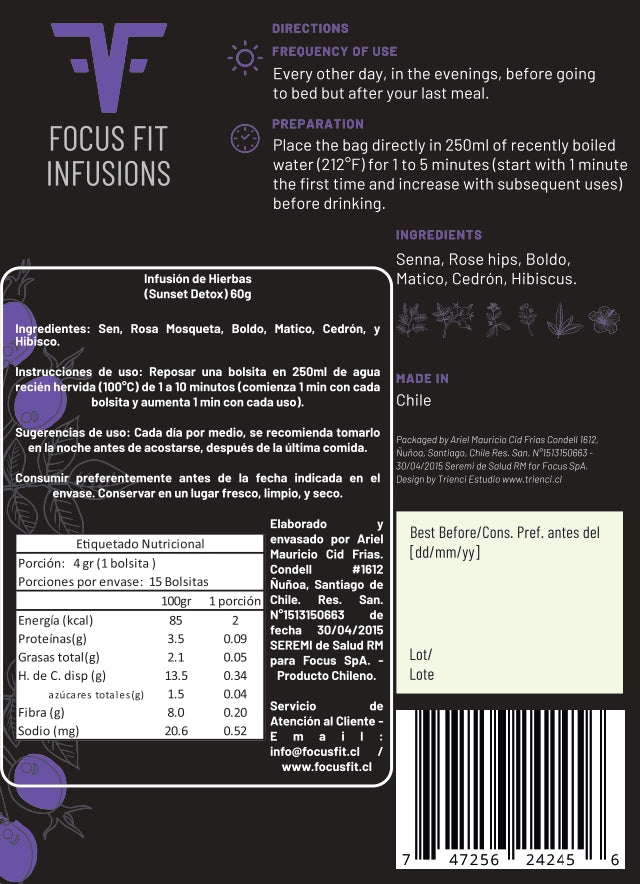 Sunset Detox – Focus Fit Infusions Chile